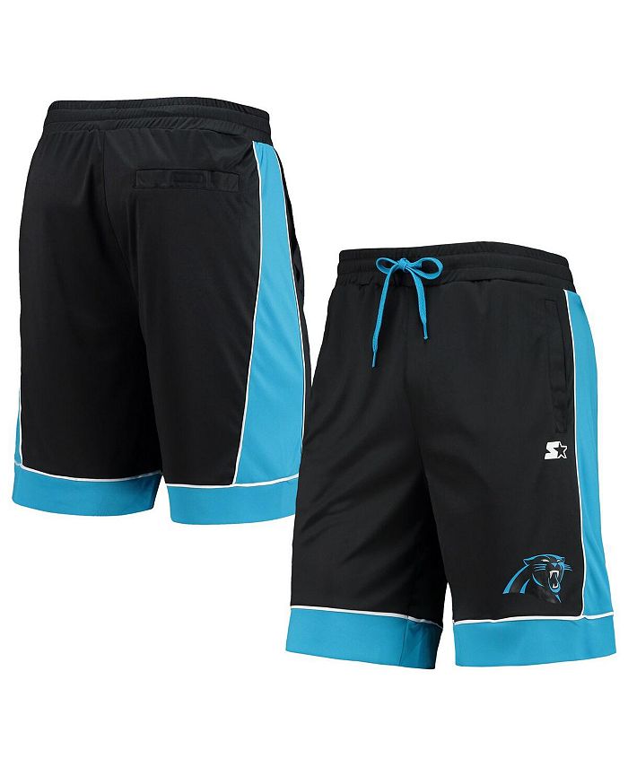 Starter Men's Black, Blue Carolina Panthers Fan Favorite Fashion Shorts ...
