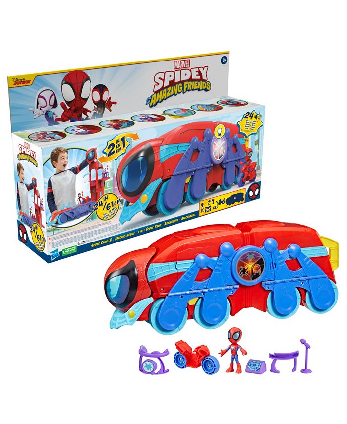 Spidey and His Amazing Friends Spider Crawl-R Play Set with Tower Mode ...