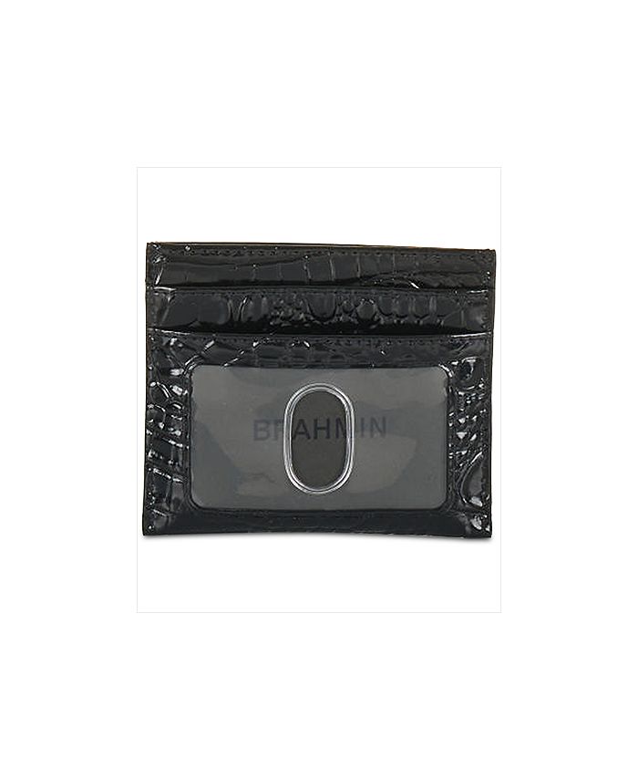 Brahmin Cheryl Melbourne Embossed Leather Card Case - Macy's