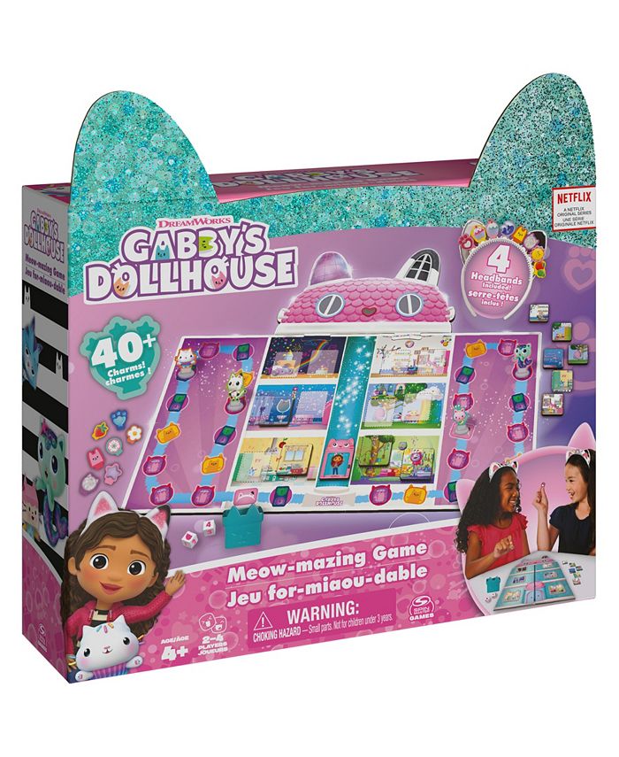 Spin Master Toys & Games Gabby's Dollhouse Meow-Mazing Board Game - Macy's