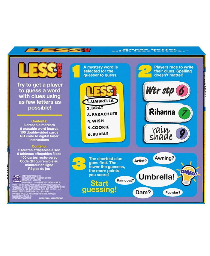 Spin Master Toys & Games Less is More Board Game - Macy's