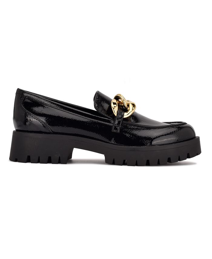 Nine West Women's Gracy Chain Lug Sole Loafers - Macy's