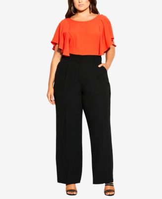City Chic Trendy Plus Size Magnetic Pants - Macy's