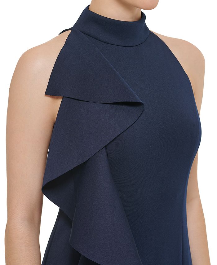 Jessica Howard Women's Ruffled Mock-Neck Gown - Macy's