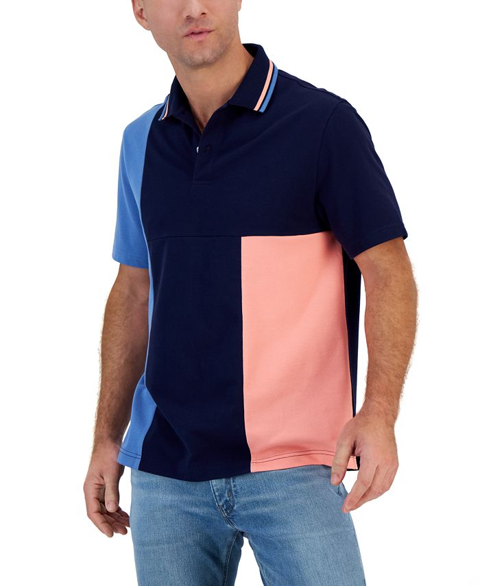 Club Room Men's Short-Sleeve Colorblocked Polo, Created for Macy's - Macy's