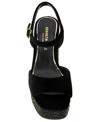 Kenneth Cole New York Women's Dolly Crystal Platform Sandals - Macy's