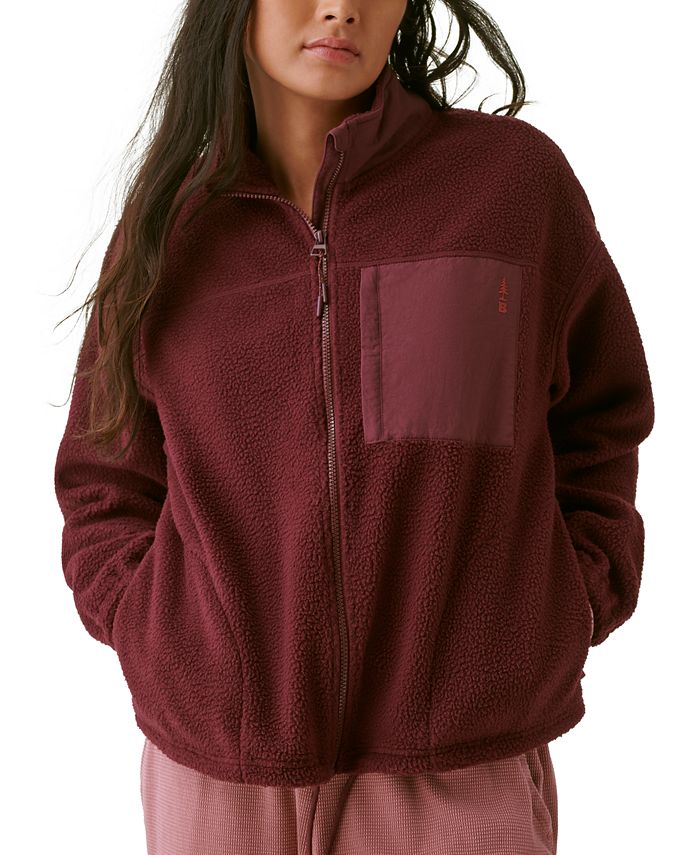 BASS OUTDOOR Women's Coastal Sherpa Full-Zip Drawstring-Waist Jacket ...