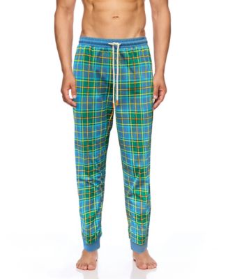 Joe Boxer Men's Super Soft Drawstring Plaid Joggers with Pockets - Macy's