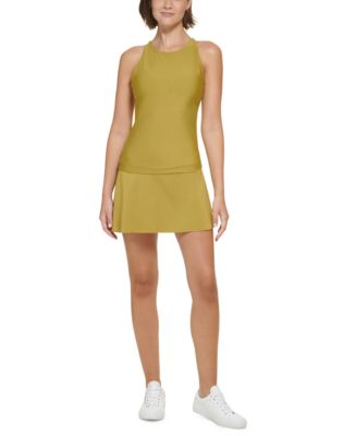 Calvin Klein Performance Women's Low-Impact High-Neck Tank Top - Macy's