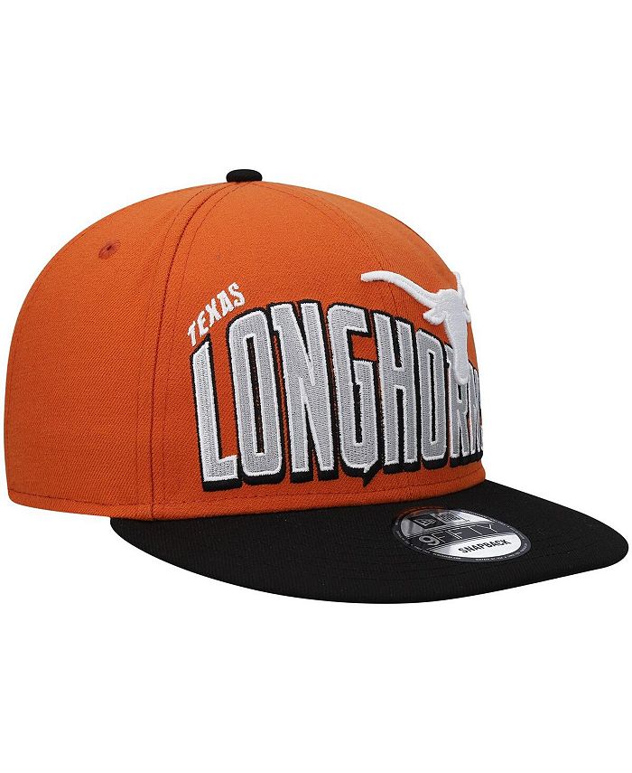 New Era Men's Texas Orange Texas Longhorns Two-Tone Vintage-Like Wave ...