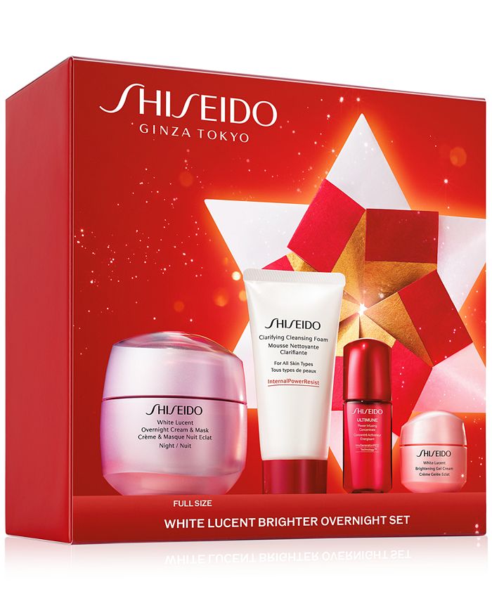 Shiseido 4-Pc. White Lucent Brighter Overnight Set - Macy's