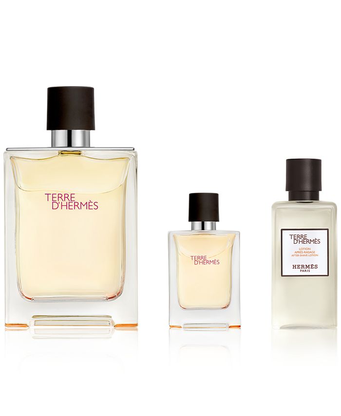 HERMÈS Men's 3-Pc. Terre d'Hermès Eau de Toilette Gift Set - Macy's