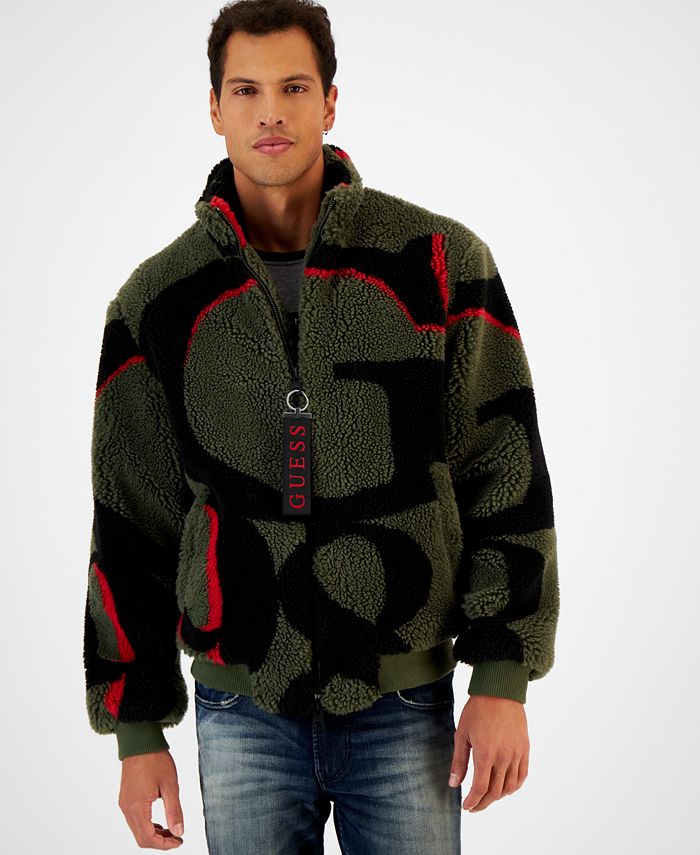 GUESS Men's Sherpa Jacket - Macy's
