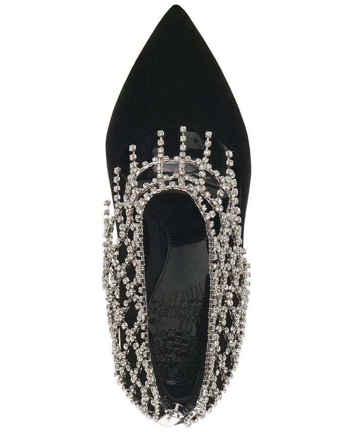 Vince Camuto Women's Fasta Rhinstone Mesh Stiletto Pumps - Macy's