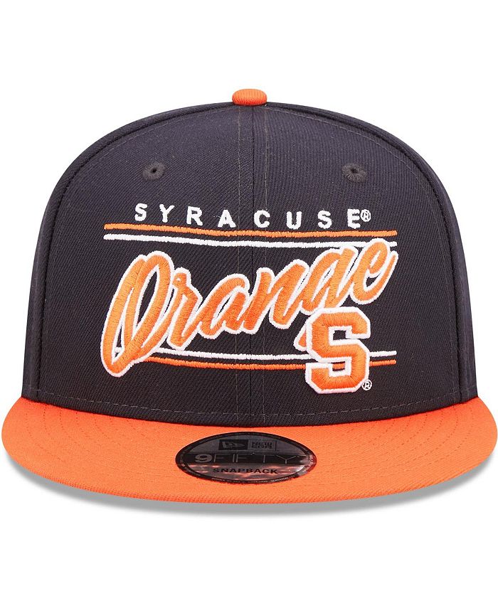 New Era Men's Navy Syracuse Orange Team Script 9FIFTY Snapback Hat - Macy's