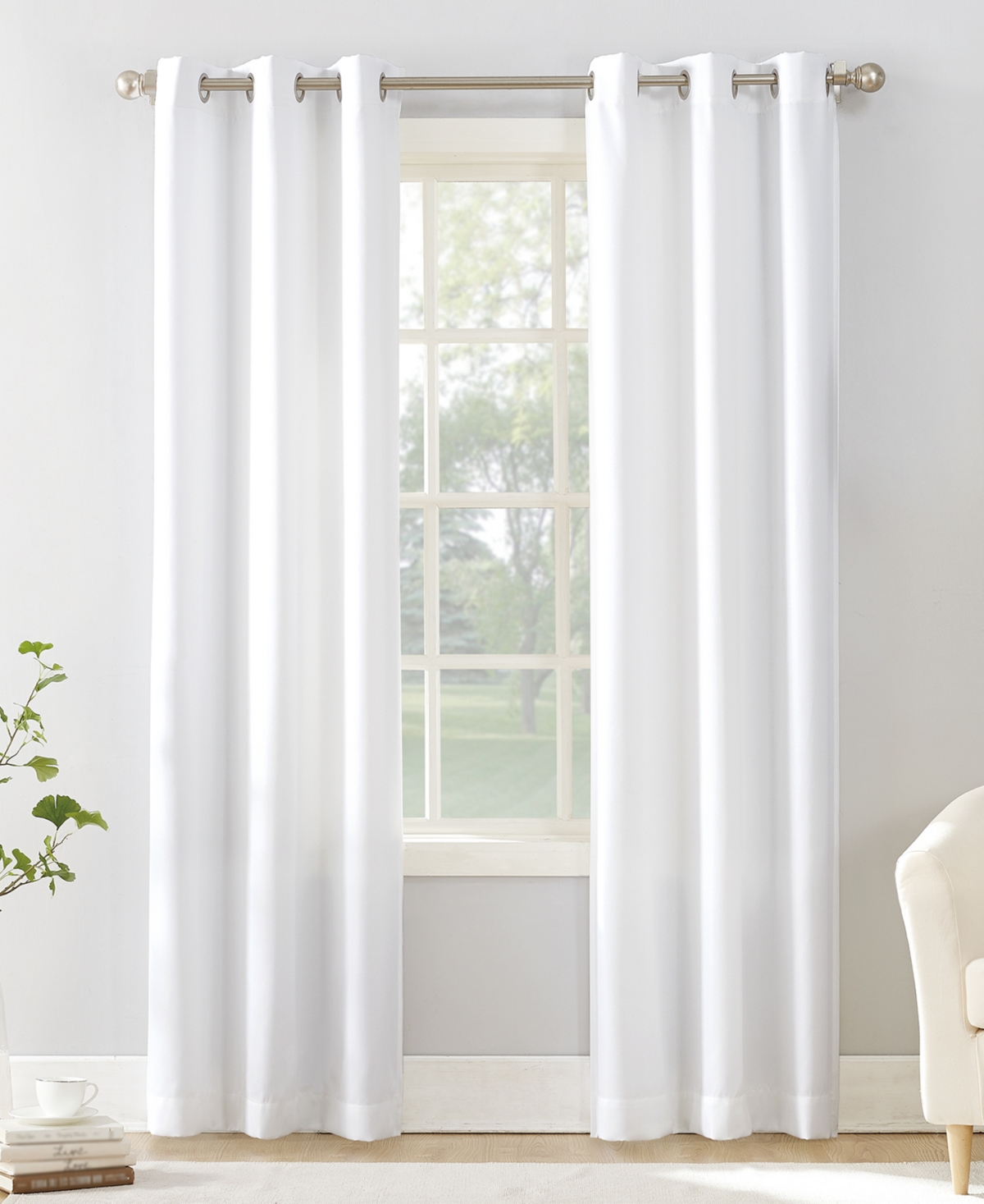 Click here for Valerie Heathered Texture Semi-Sheer Grommet Curta... prices