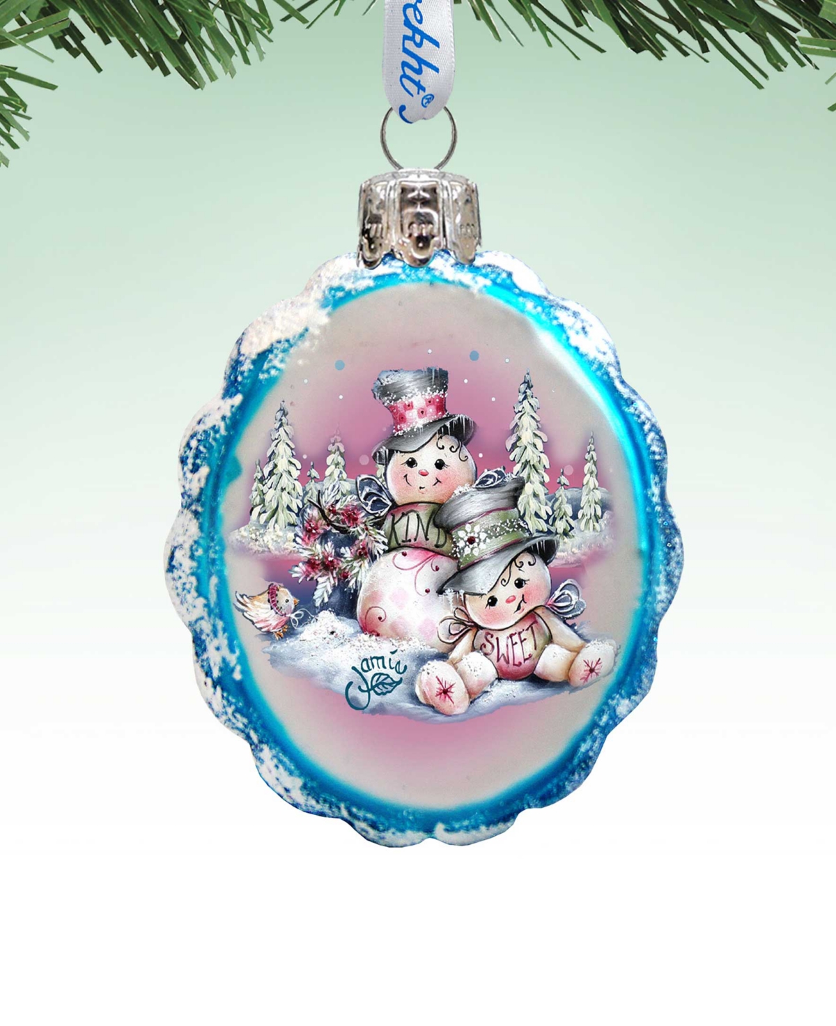 Click here for Designocracy Snowman Mercury Holiday Ornament - Mu... prices