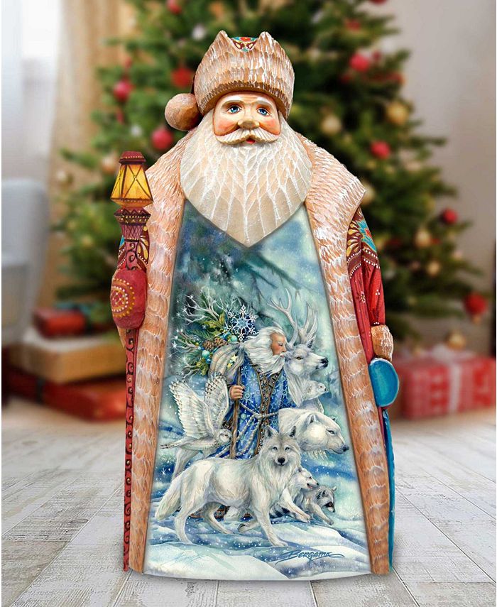 G.DeBrekht Cool Winds Father Winter Animals Carved Figurine - Macy's