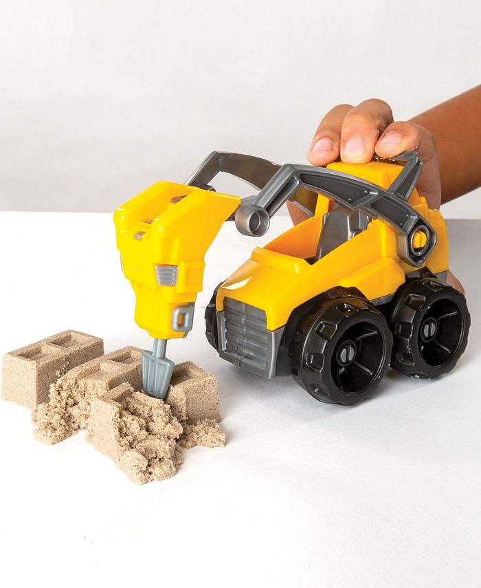 Kinetic Sand Dig Demolish Playset with 1lb and Toy Truck, - Macy's