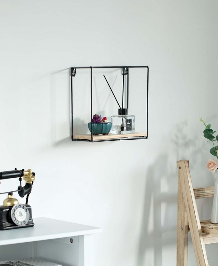 Vintiquewise Rectangle, Wall Mount Floating Shelf - Macy's