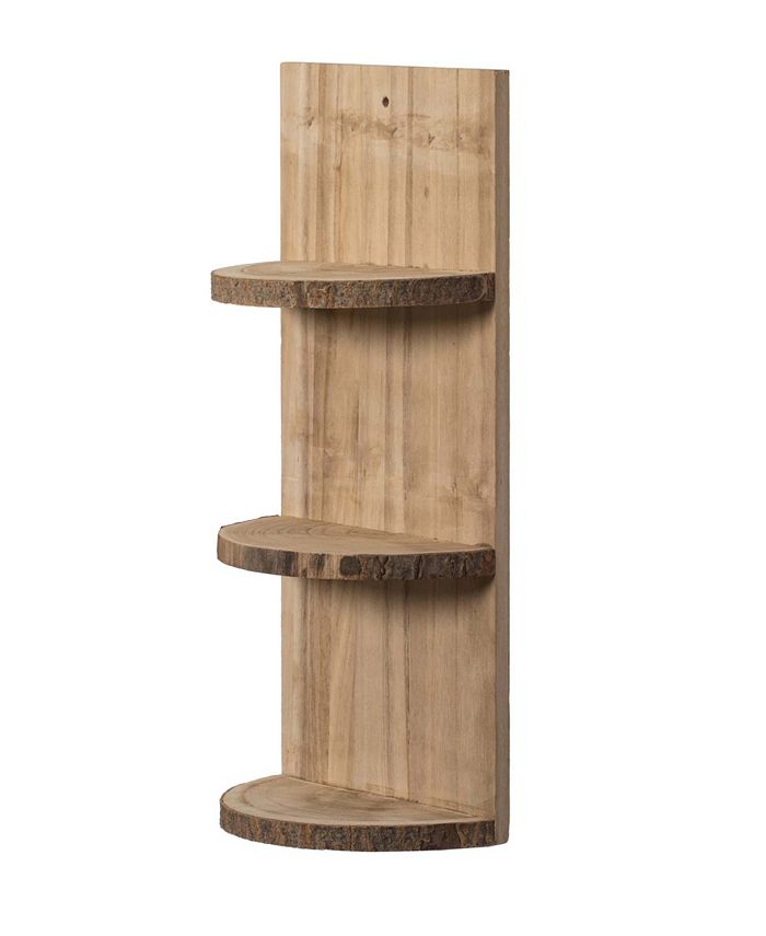Vintiquewise 3 Sliced Log Shelf Display - Macy's