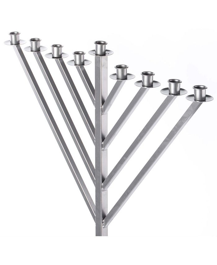 Vintiquewise Coated Hanukkah Menorah for Synagogue, Large - Macy's