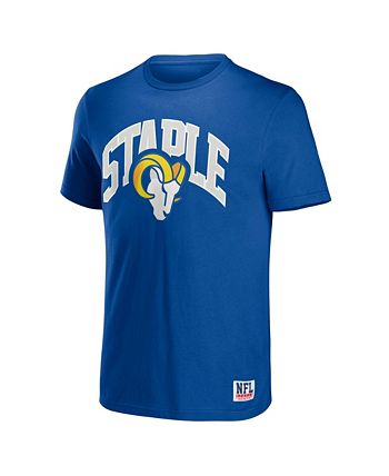 NFL Properties Men's NFL X Staple Royal Los Angeles Rams Lockup Logo ...