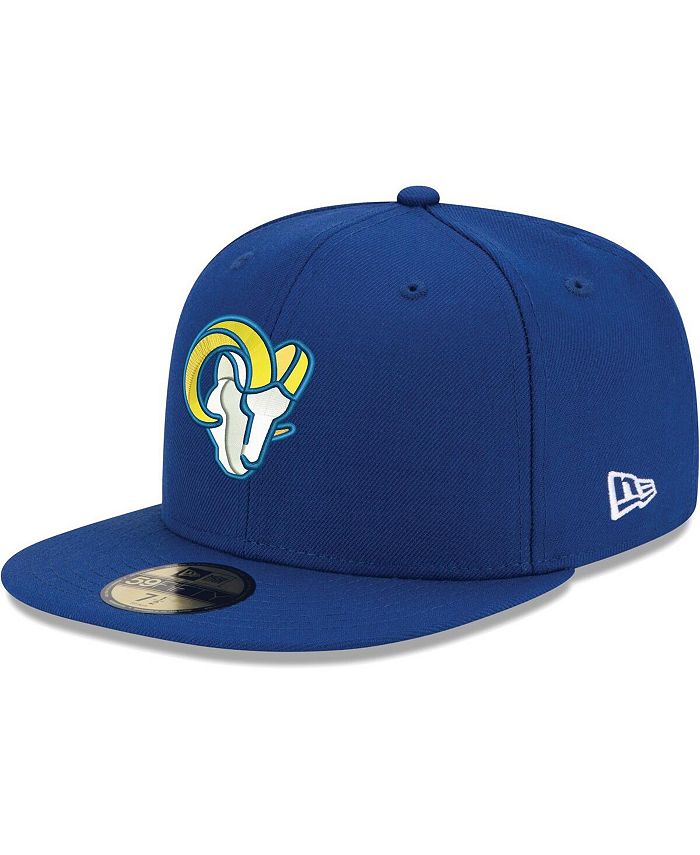 New Era Men's Royal Los Angeles Rams Omaha Ram Head 59FIFTY Fitted Hat ...