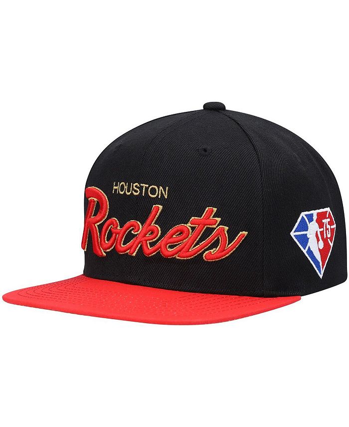 Mitchell & Ness Men's Black Houston Rockets NBA 75th Anniversary ...