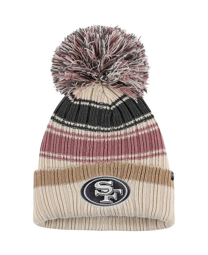 '47 Brand Women's '47 Cream San Francisco 49ers Daphne Cuffed Knit ...