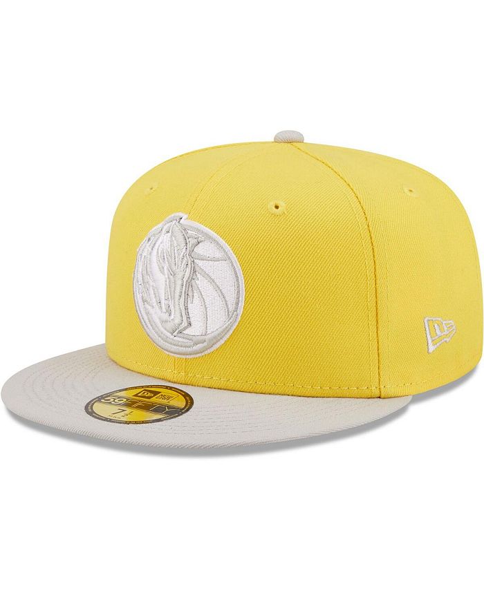 New Era Men's Yellow, Gray Dallas Mavericks Color Pack 59FIFTY Fitted ...