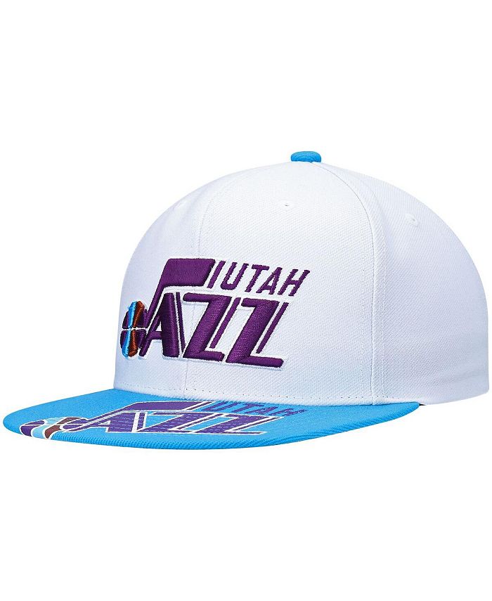 Mitchell & Ness Men's x Lids White, Light Blue Utah Jazz Current Reload ...