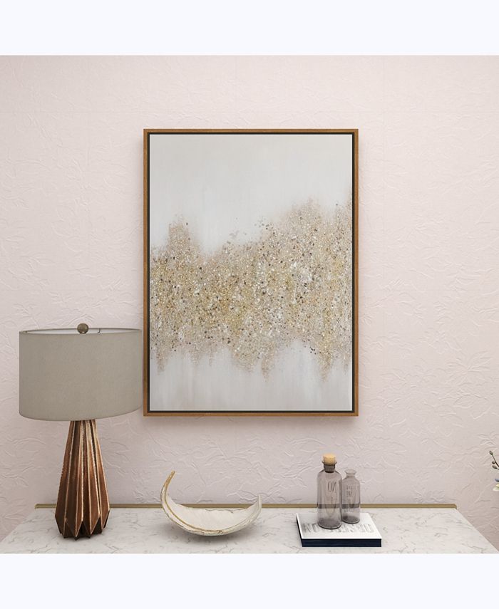 CosmoLiving Metal Glam Abstract Framed Wall Art, 30" x 2" x 40" - Macy's