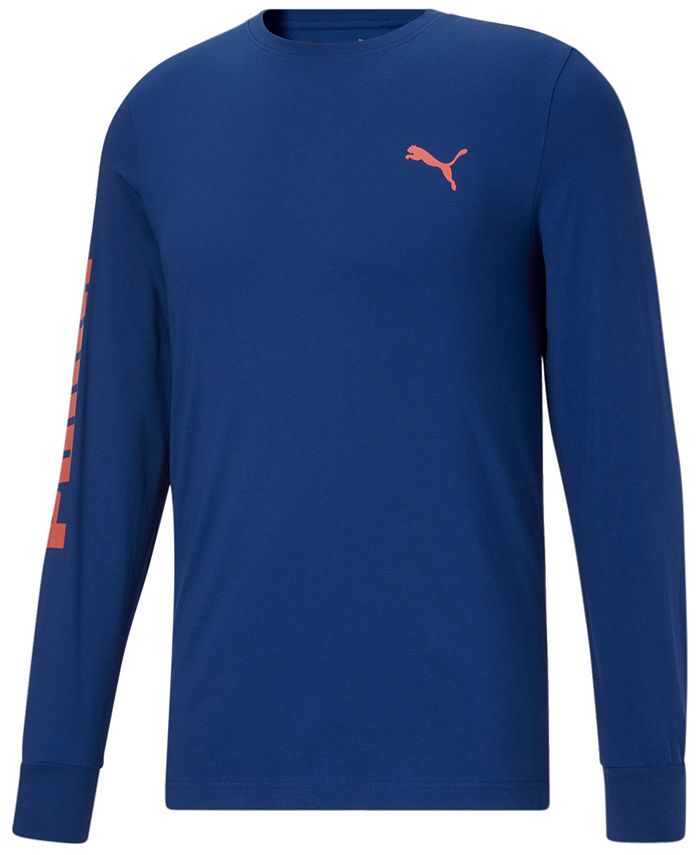 Puma Men's Logo Graphic Long-Sleeve Shirt - Macy's