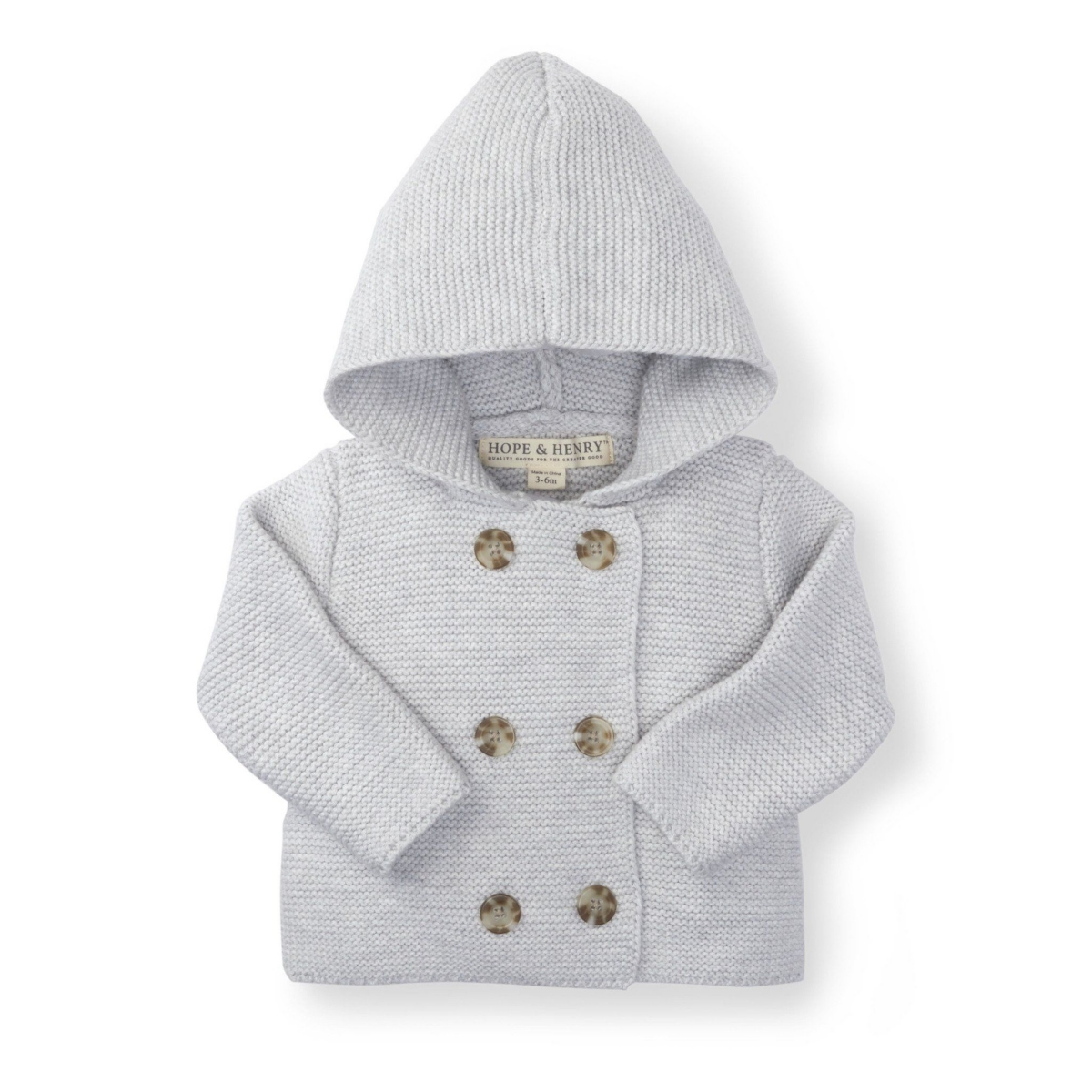Click here for Hope & Henry Baby Long Sleeve Button Front Hooded... prices