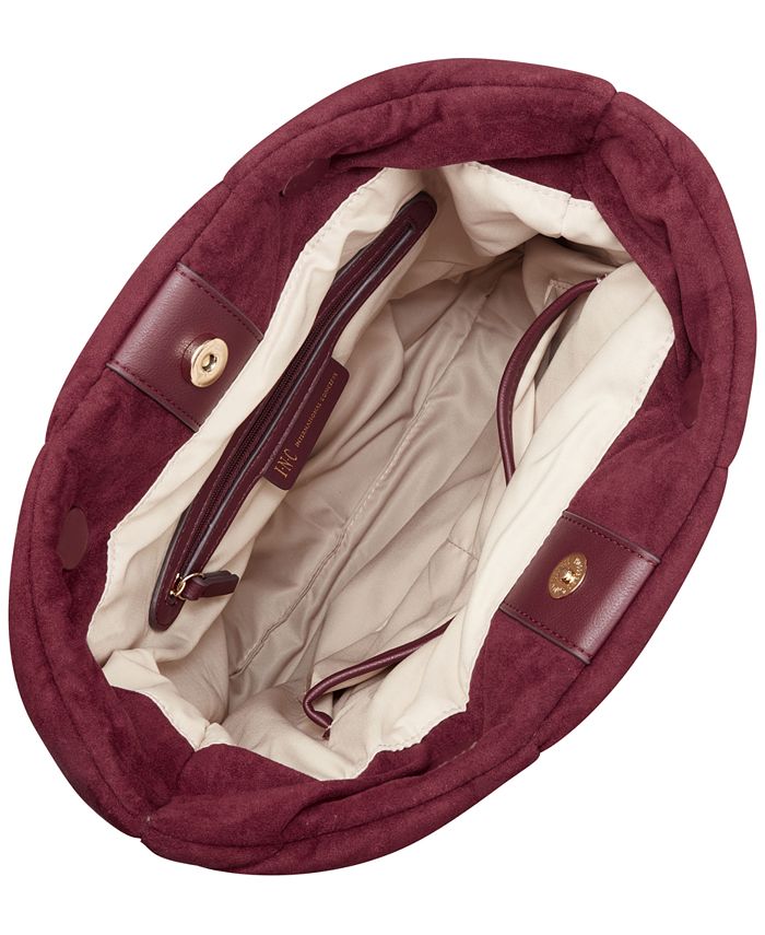 INC International Concepts Dhanna Nubuck Quilted Tote, Created for Macy ...