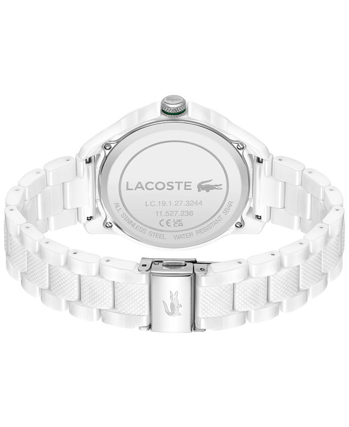 Lacoste Men's Le Croc White Ceramic Bracelet Watch 44mm - Macy's