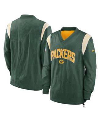 Men's Nike Green Green Bay Packers Sideline Athletic Stack V-Neck ...