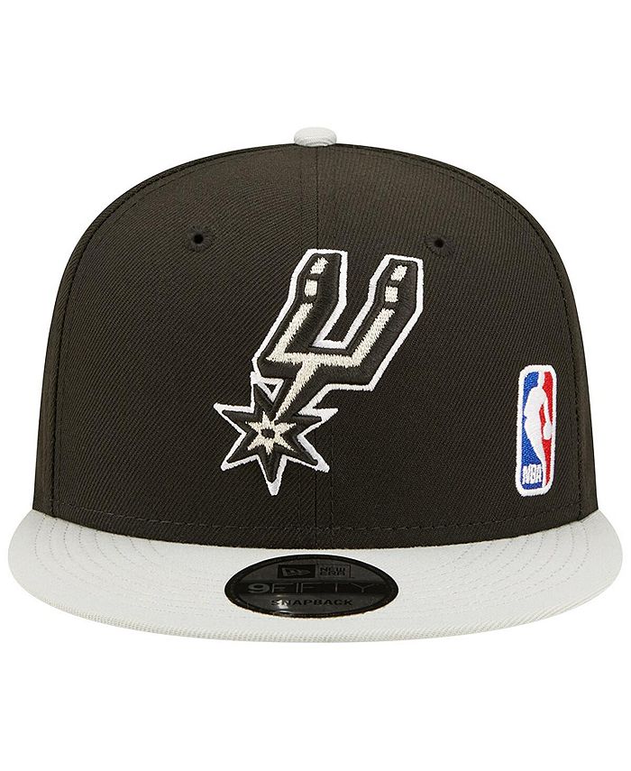 New Era Men's Black, Gray San Antonio Spurs Back Letter Arch 9FIFTY ...