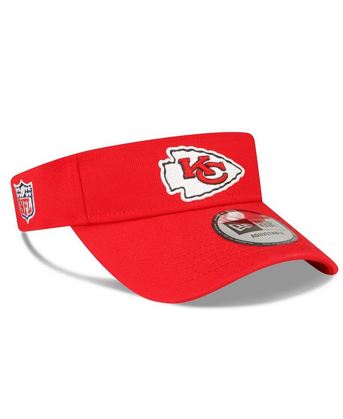 New Era Men's Red Kansas City Chiefs 2022 Sideline Adjustable Visor ...