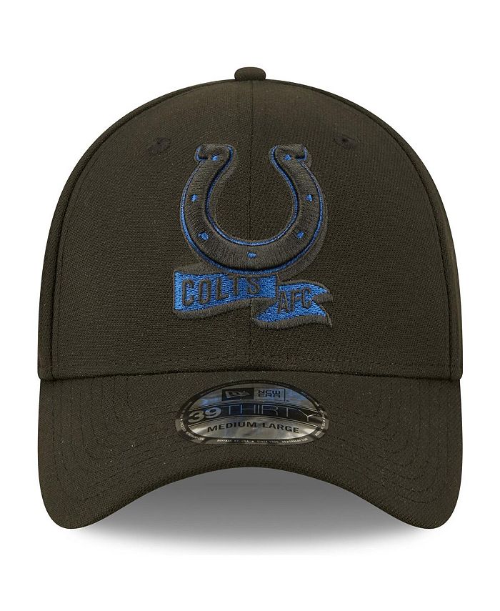 New Era Men's Black Indianapolis Colts 2022 Sideline 39THIRTY Flex Hat ...