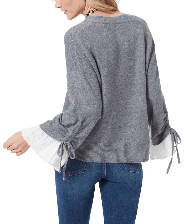 Sam Edelman Women's Autumn Ruffle-Cuff Cardigan Sweater & Reviews ...