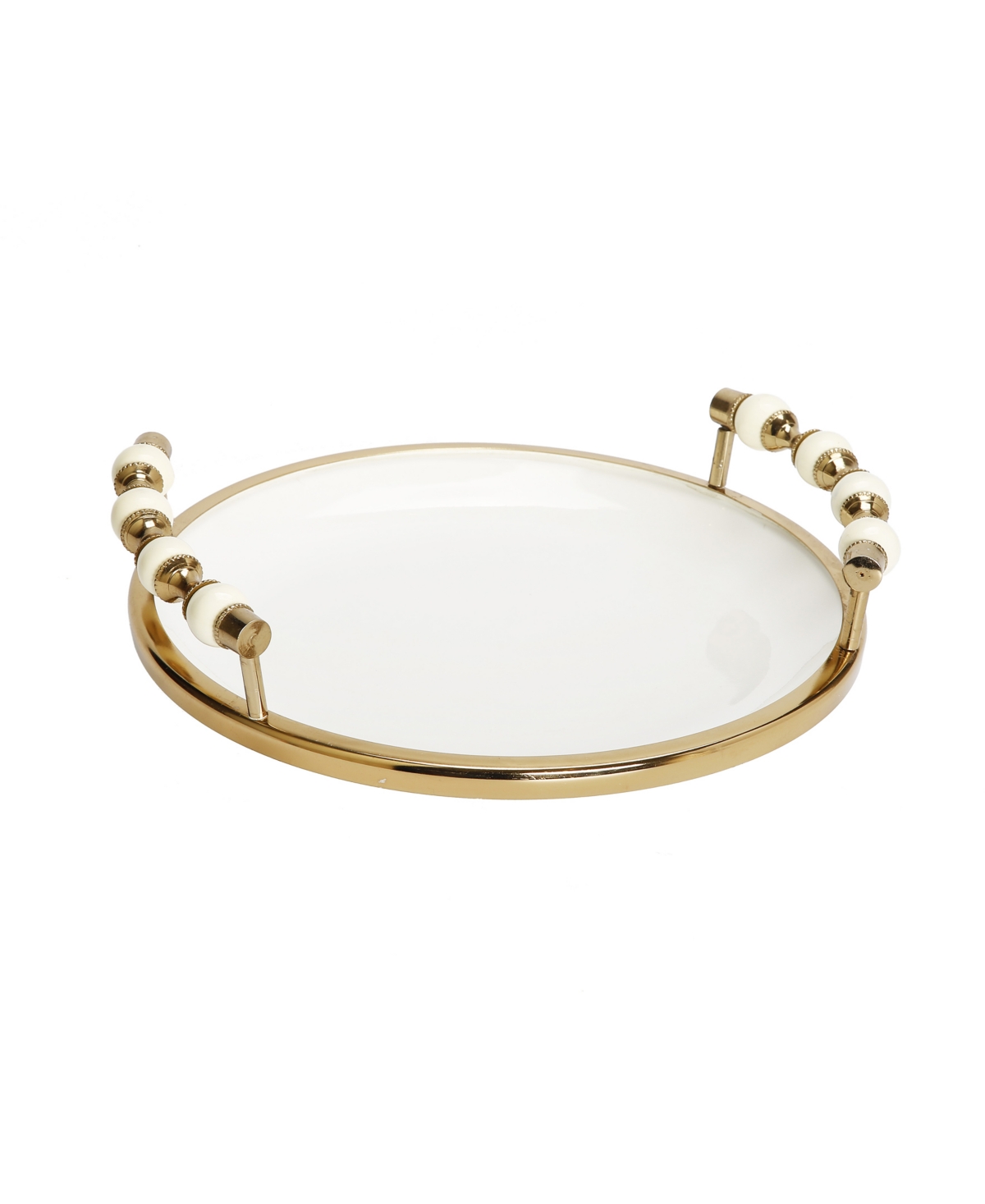 Click here for Classic Touch Flat Round Plate with Beaded Design... prices