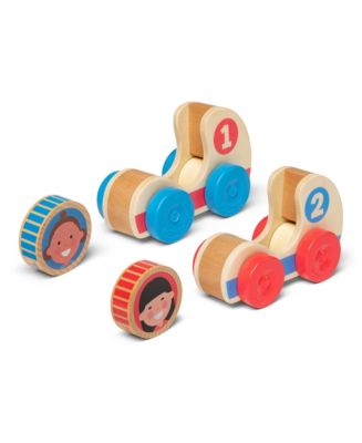 Melissa and Doug Go Tots Wooden Race Cars 4 Piece Set - Macy's
