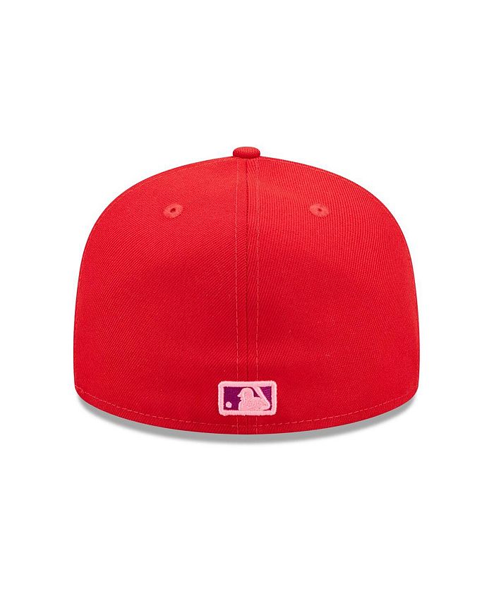 New Era Men's Red New York Mets Purple Undervisor 59FIFTY Fitted Hat ...