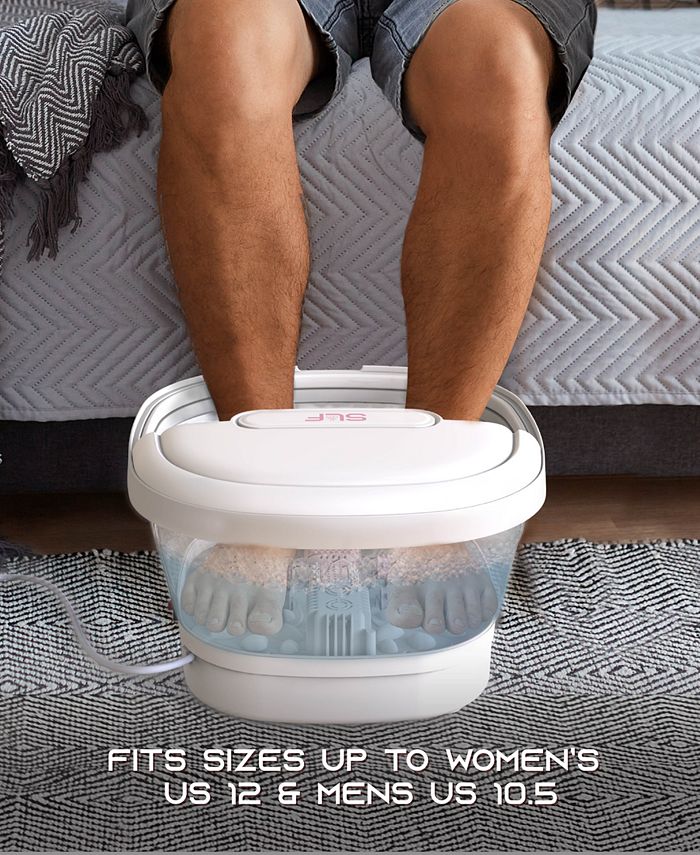 Tzumi SLF Heated Portable Bubble Bath Foot Massager - Macy's