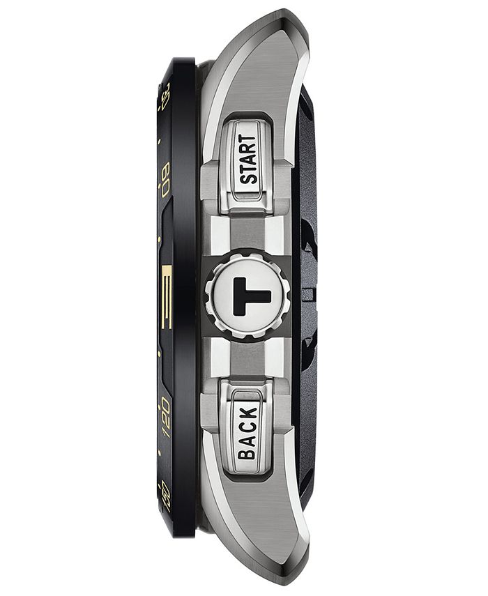 Tissot Men's Swiss T-Touch Connect Solar Beige Textile & Leather Strap ...