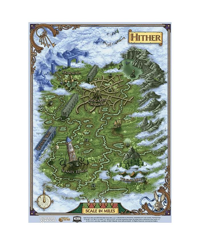 Gale Force Nine D D The Wild Beyond the Witchlight 5 Piece Map Dungeons ...