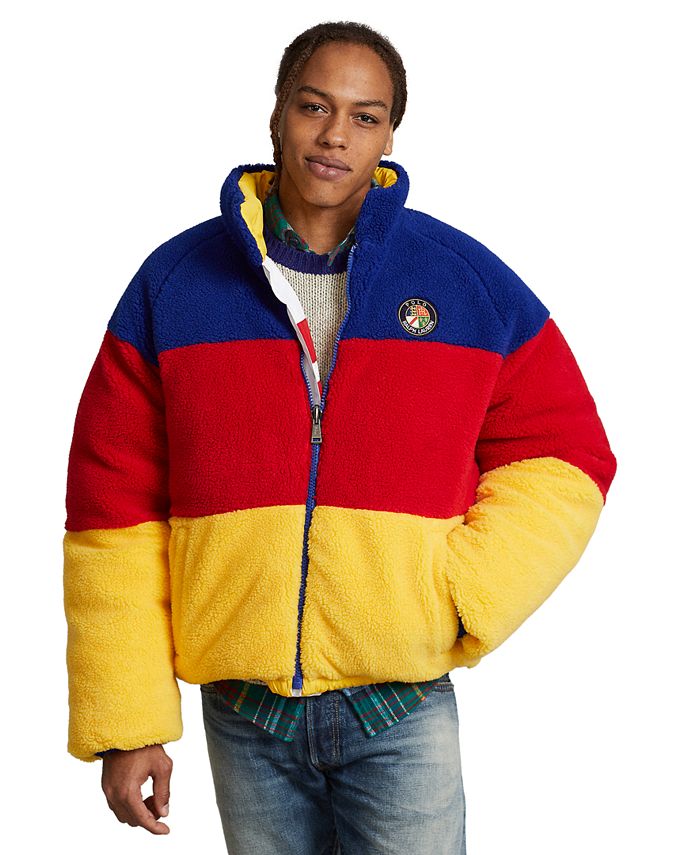 Polo Ralph Lauren Men's Reversible Down Bomber Jacket - Macy's