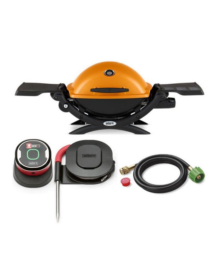 Weber Q 1200 Liquid Propane Grill Orange Itech - Macy's